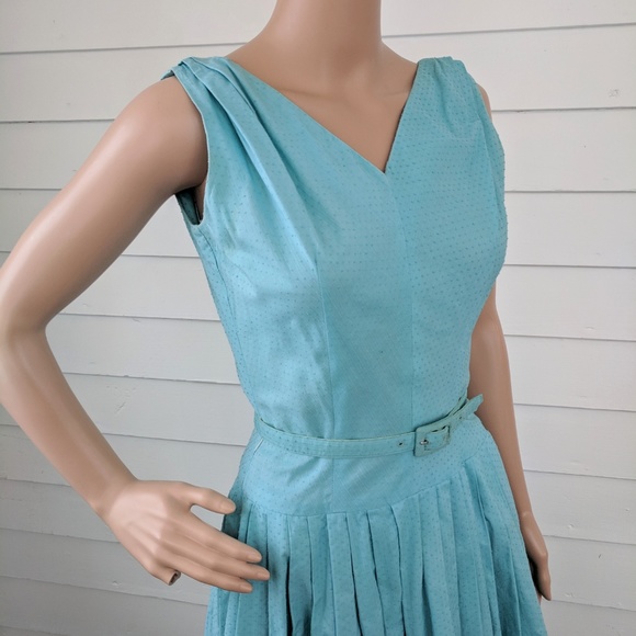 Vintage | Dresses | Vintage 5s Jonathan Logan Aqua Blue Dress Xs | Poshmark